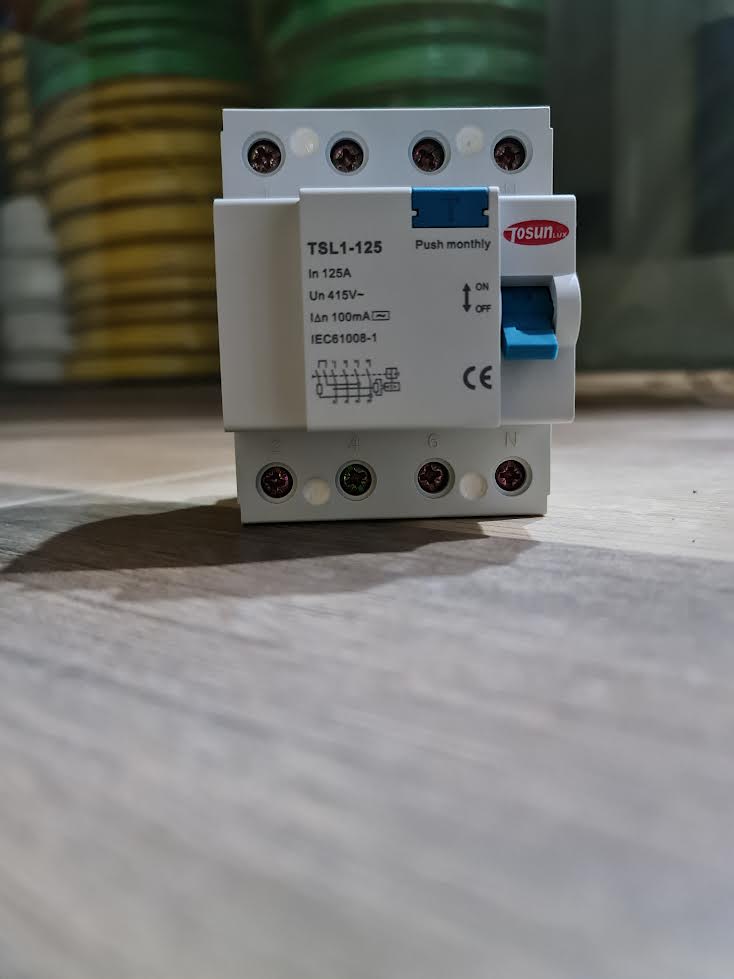 ELCB & RCCB 125Amp 4Pole 100Ma TSL1-125 electrical in dubai