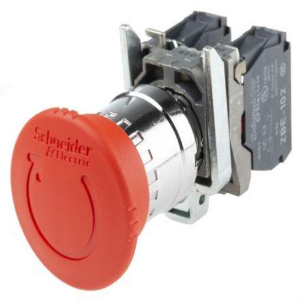 Safety First with Schneider Mushroom Head Emergency Push Button XB4BS8444