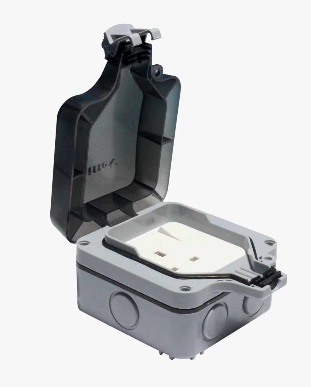 Weatherproof Outdoor Switched Socket - Double Gang by Sinolex