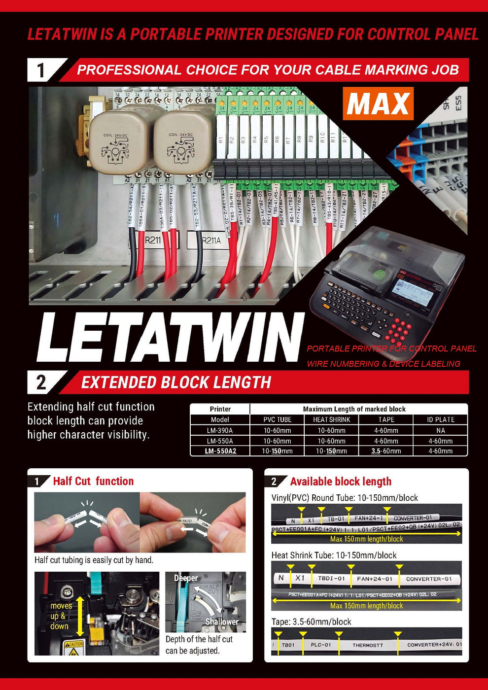 Efficient Printing & Marking: Letatwin Max LM 550A Printing Machine ...