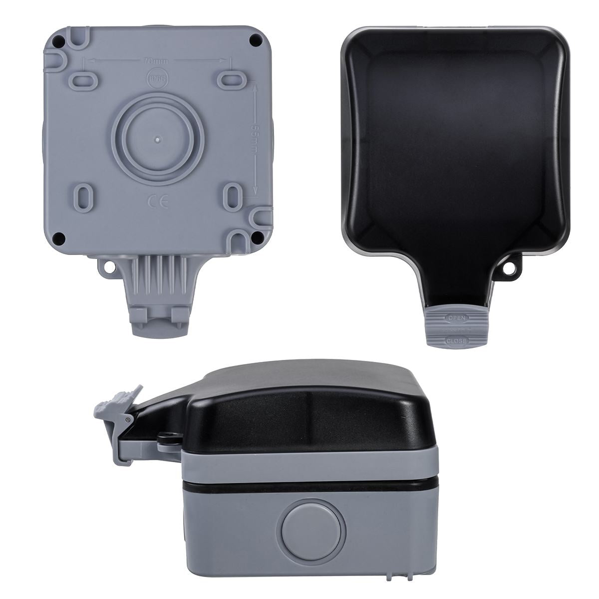 Weather Proof Box Case 13 Amp Switch Sockets Cover IP65.
